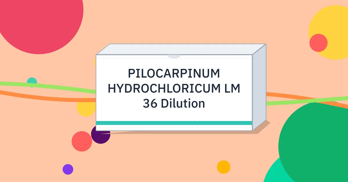 Symbolbild: Packung mit der Aufschrift PILOCARPINUM HYDROCHLORICUM LM 36 Dilution (PZN 13642289) – Verfügbarkeit und Bezug in Apotheken in Frankfurt am Main