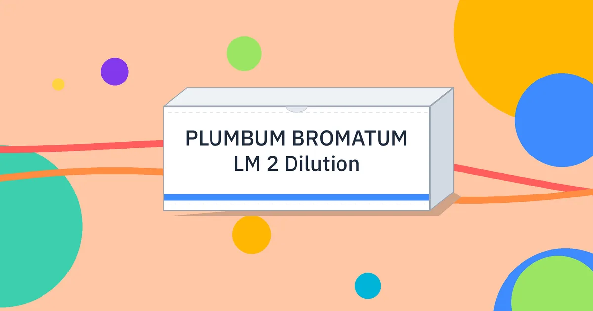 Symbolbild: Packung mit der Aufschrift PLUMBUM BROMATUM LM 2 Dilution (PZN 13039618) – Verfügbarkeit und Bezug in Apotheken in Frankfurt am Main