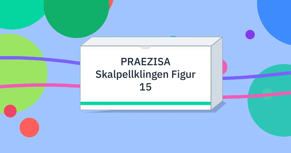 Symbolbild: Packung mit der Aufschrift PRAEZISA Skalpellklingen Figur 15 (PZN 09619698) – Verfügbarkeit und Bezug in Apotheken in Frankfurt am Main