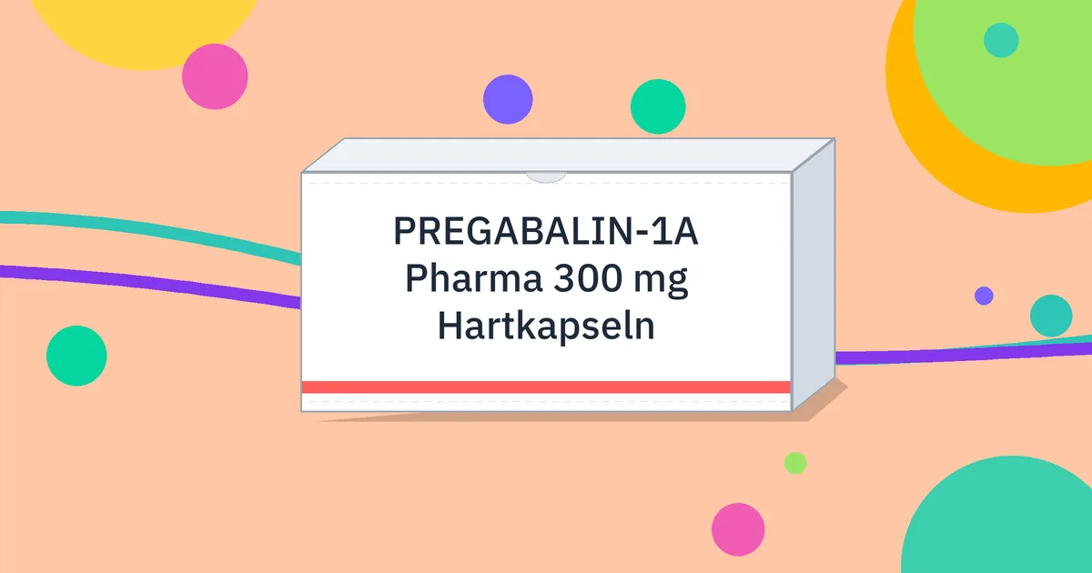 Symbolbild: Packung mit der Aufschrift PREGABALIN-1A Pharma 300 mg Hartkapseln (PZN 10973181) – Verfügbarkeit und Bezug in Apotheken in Frankfurt am Main