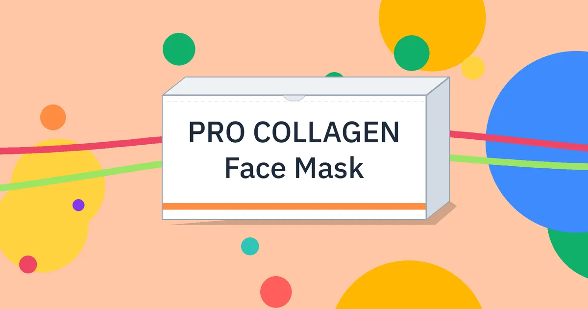 Symbolbild: Packung mit der Aufschrift PRO COLLAGEN Face Mask (PZN 19196827) – Verfügbarkeit und Bezug in Apotheken in Frankfurt am Main