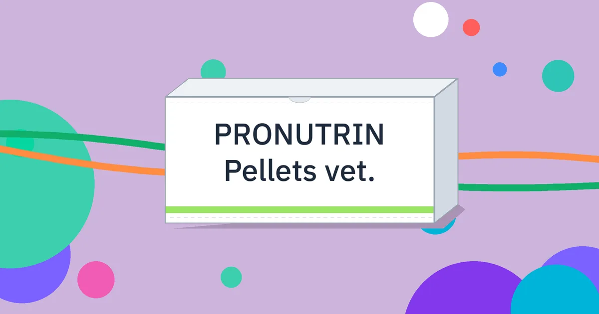 Symbolbild: Packung mit der Aufschrift PRONUTRIN Pellets vet. (PZN 01405041) – Verfügbarkeit und Bezug in Apotheken in Frankfurt am Main