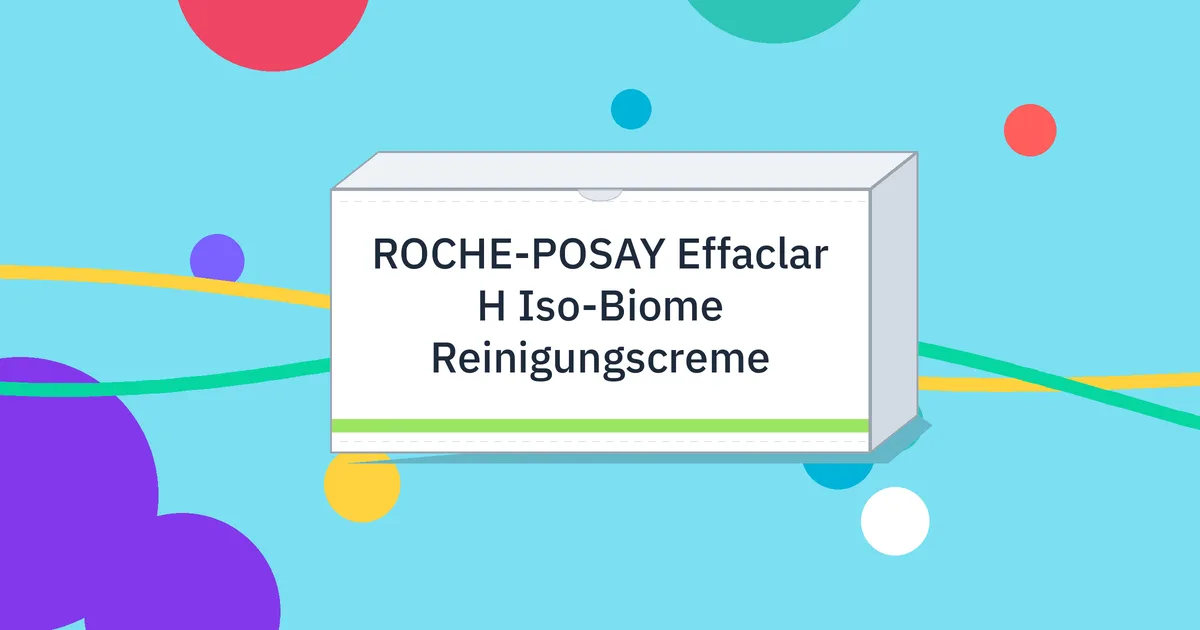 Symbolbild: Packung mit der Aufschrift ROCHE-POSAY Effaclar H Iso-Biome Reinigungscreme (PZN 17862160) – Verfügbarkeit und Bezug in Apotheken in Frankfurt am Main