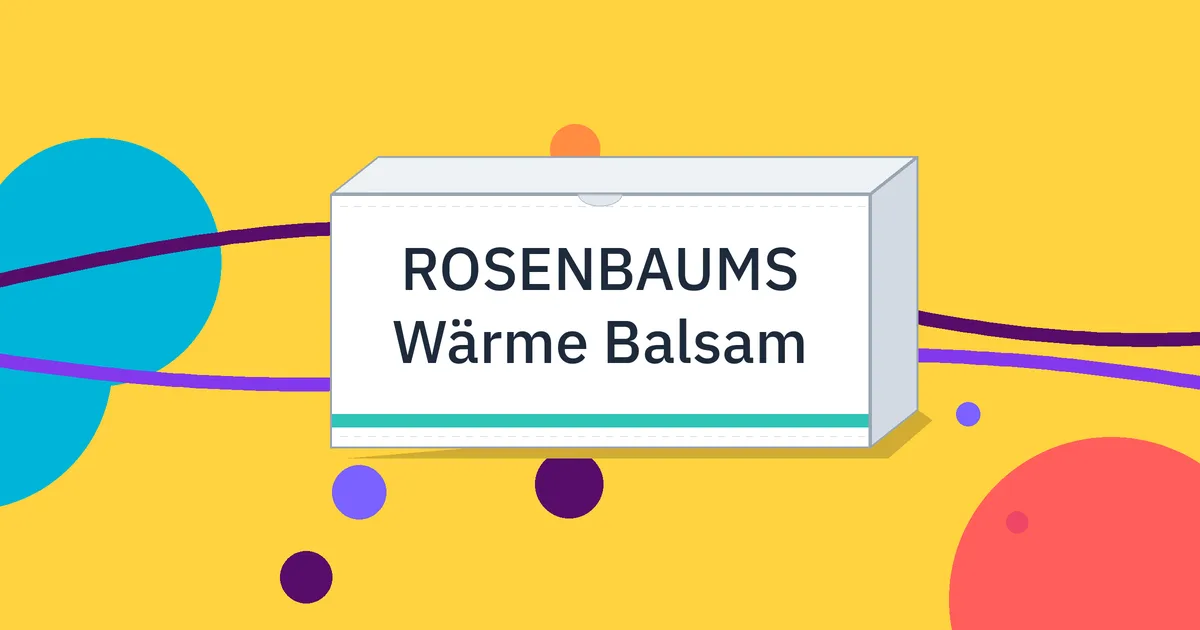 Symbolbild: Packung mit der Aufschrift ROSENBAUMS Wärme Balsam (PZN 20206399) – Verfügbarkeit und Bezug in Apotheken in Frankfurt am Main