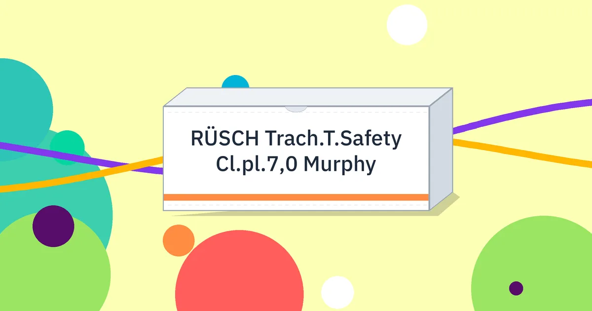 Symbolbild: Packung mit der Aufschrift RÜSCH Trach.T.Safety Cl.pl.7,0 Murphy (PZN 04248139) – Verfügbarkeit und Bezug in Apotheken in Frankfurt am Main