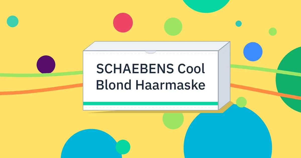 Symbolbild: Packung mit der Aufschrift SCHAEBENS Cool Blond Haarmaske (PZN 19819665) – Verfügbarkeit und Bezug in Apotheken in Frankfurt am Main