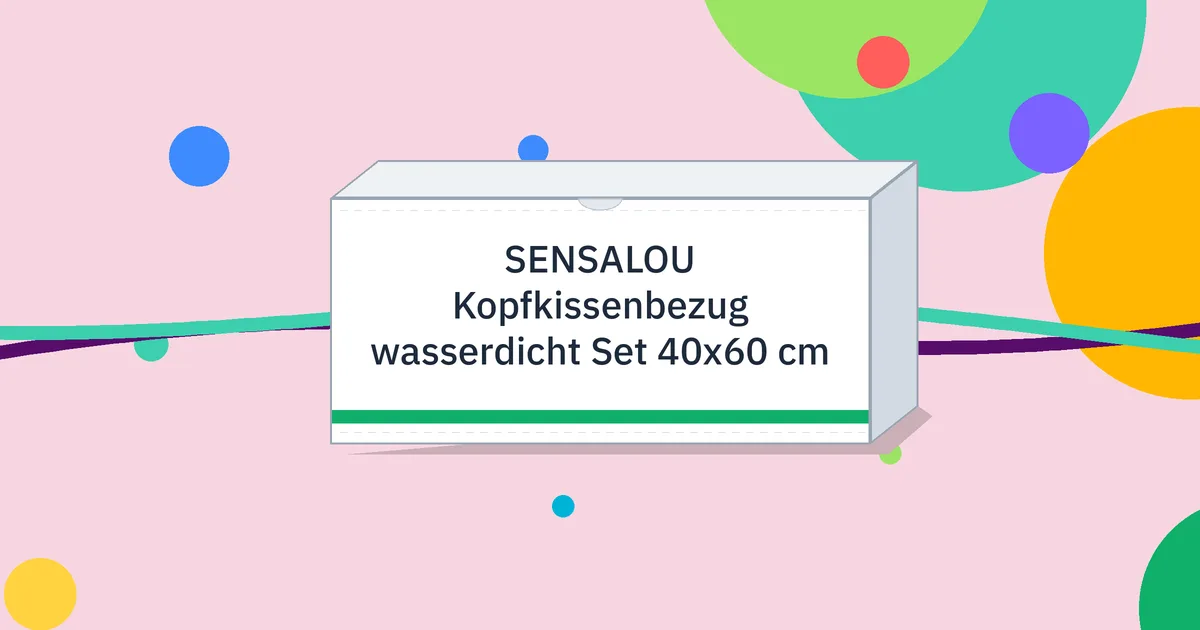 Symbolbild: Packung mit der Aufschrift SENSALOU Kopfkissenbezug wasserdicht Set 40x60 cm (PZN 18302440) – Verfügbarkeit und Bezug in Apotheken in Frankfurt am Main