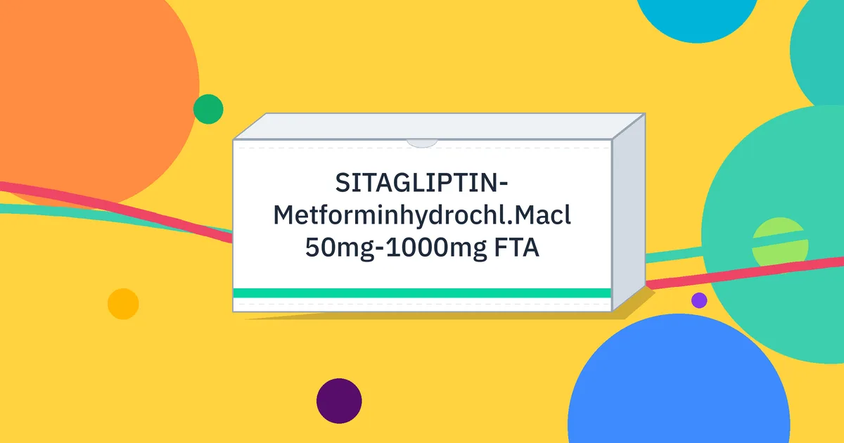 Symbolbild: Packung mit der Aufschrift SITAGLIPTIN-Metforminhydrochl.Macl 50mg-1000mg FTA (PZN 20163566) – Verfügbarkeit und Bezug in Apotheken in Frankfurt am Main