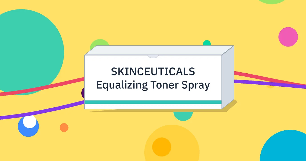 Symbolbild: Packung mit der Aufschrift SKINCEUTICALS Equalizing Toner Spray (PZN 13502364) – Verfügbarkeit und Bezug in Apotheken in Frankfurt am Main