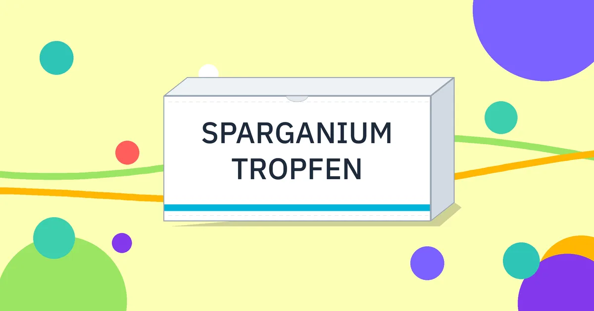 Symbolbild: Packung mit der Aufschrift SPARGANIUM TROPFEN (PZN 15229990) – Verfügbarkeit und Bezug in Apotheken in Frankfurt am Main