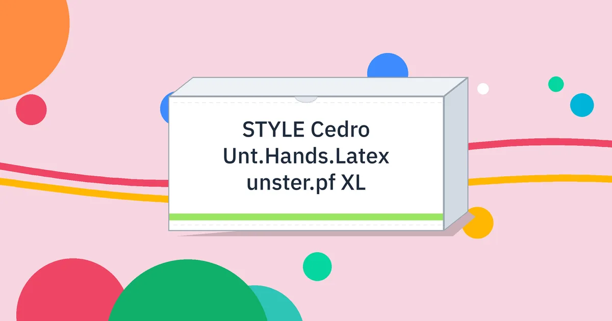 Symbolbild: Packung mit der Aufschrift STYLE Cedro Unt.Hands.Latex unster.pf XL (PZN 15566351) – Verfügbarkeit und Bezug in Apotheken in Frankfurt am Main