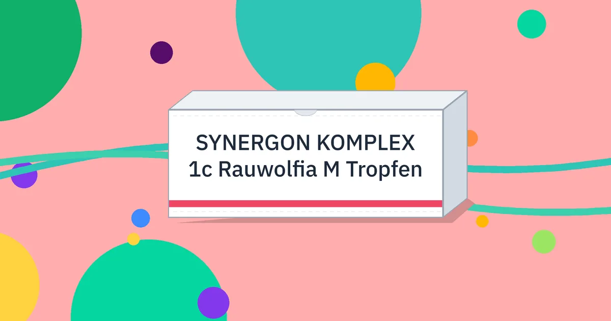Symbolbild: Packung mit der Aufschrift SYNERGON KOMPLEX 1c Rauwolfia M Tropfen (PZN 18788000) – Verfügbarkeit und Bezug in Apotheken in Frankfurt am Main