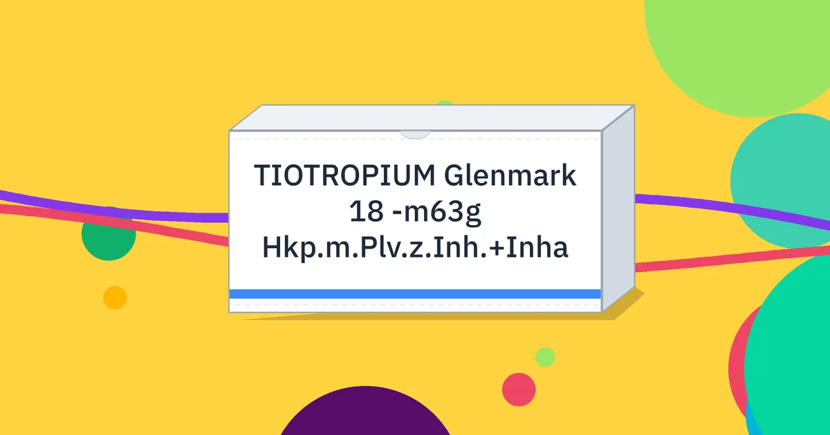Symbolbild: Packung mit der Aufschrift TIOTROPIUM Glenmark 18 -m63g Hkp.m.Plv.z.Inh.+Inha (PZN 16912849) – Verfügbarkeit und Bezug in Apotheken in Frankfurt am Main