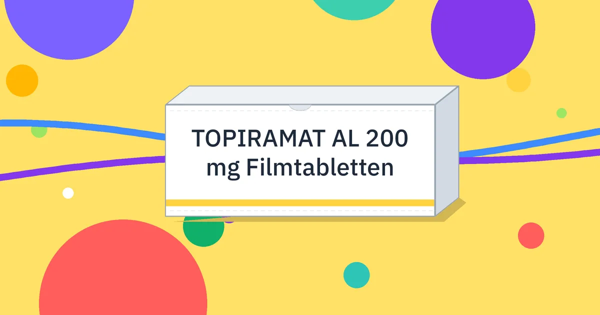 Symbolbild: Packung mit der Aufschrift TOPIRAMAT AL 200 mg Filmtabletten (PZN 00134077) – Verfügbarkeit und Bezug in Apotheken in Frankfurt am Main