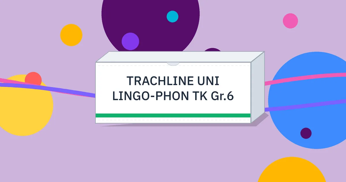 Symbolbild: Packung mit der Aufschrift TRACHLINE UNI LINGO-PHON TK Gr.6 (PZN 17156404) – Verfügbarkeit und Bezug in Apotheken in Frankfurt am Main