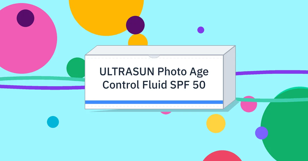 Symbolbild: Packung mit der Aufschrift ULTRASUN Photo Age Control Fluid SPF 50 (PZN 17375945) – Verfügbarkeit und Bezug in Apotheken in Frankfurt am Main