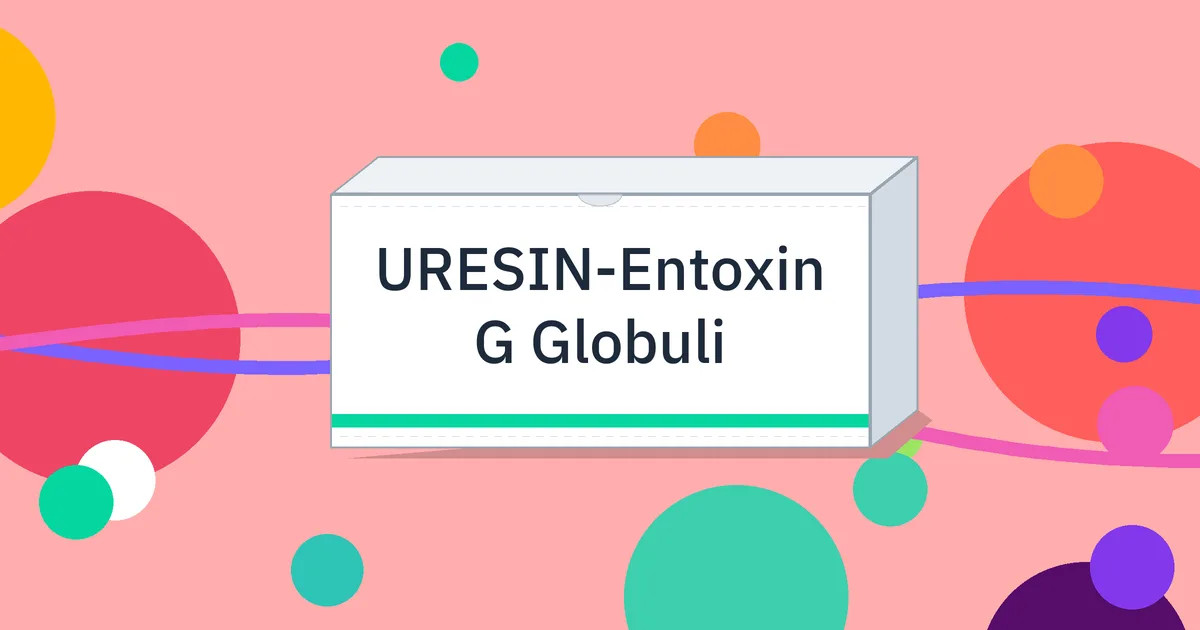Symbolbild: Packung mit der Aufschrift URESIN-Entoxin G Globuli (PZN 01387751) – Verfügbarkeit und Bezug in Apotheken in Frankfurt am Main