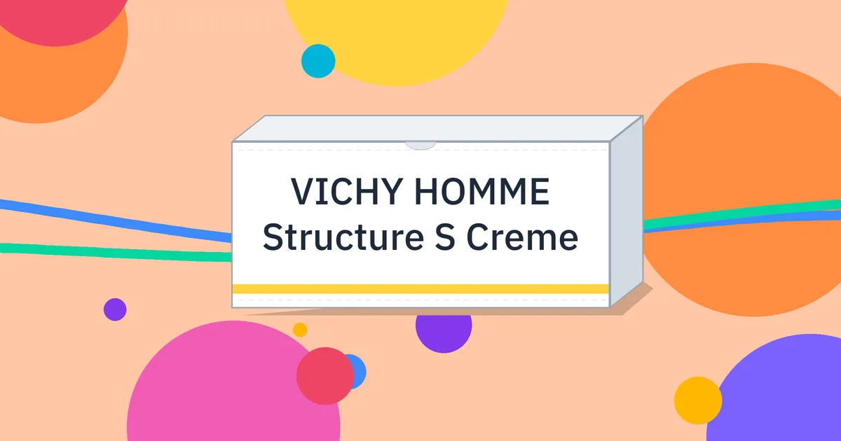 Symbolbild: Packung mit der Aufschrift VICHY HOMME Structure S Creme (PZN 04956066) – Verfügbarkeit und Bezug in Apotheken in Frankfurt am Main