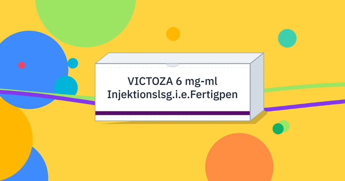 Symbolbild: Packung mit der Aufschrift VICTOZA 6 mg-ml Injektionslsg.i.e.Fertigpen (PZN 19235243) – Verfügbarkeit und Bezug in Apotheken in Frankfurt am Main
