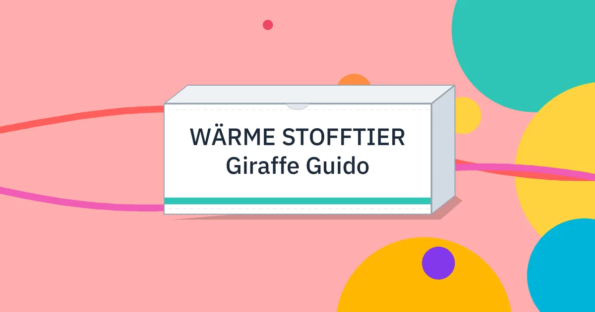 Symbolbild: Packung mit der Aufschrift WÄRME STOFFTIER Giraffe Guido (PZN 06834396) – Verfügbarkeit und Bezug in Apotheken in Frankfurt am Main