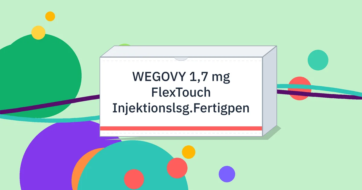 Symbolbild: Packung mit der Aufschrift WEGOVY 1,7 mg FlexTouch Injektionslsg.Fertigpen (PZN 19096008) – Verfügbarkeit und Bezug in Apotheken in Frankfurt am Main