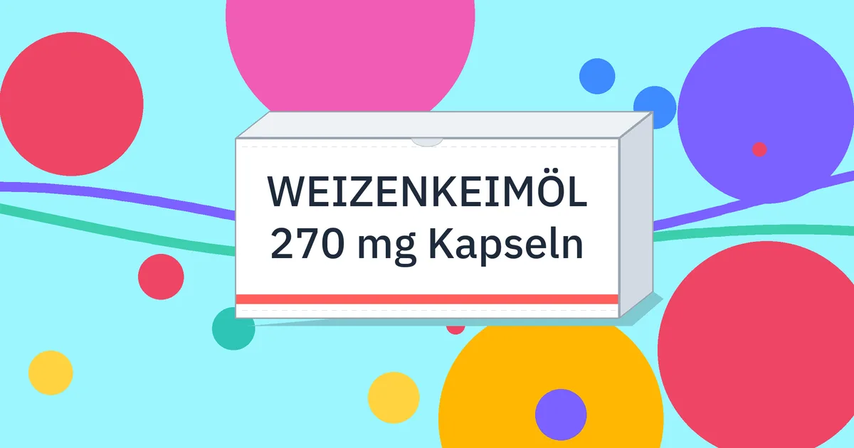 Symbolbild: Packung mit der Aufschrift WEIZENKEIMÖL 270 mg Kapseln (PZN 06862122) – Verfügbarkeit und Bezug in Apotheken in Frankfurt am Main