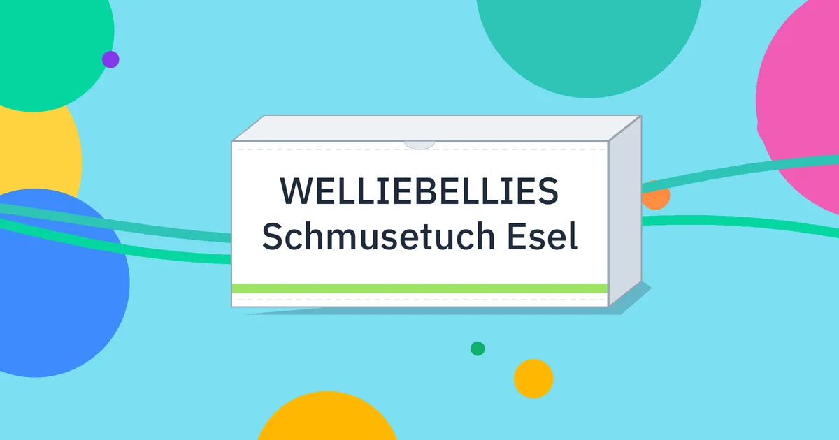 Symbolbild: Packung mit der Aufschrift WELLIEBELLIES Schmusetuch Esel (PZN 18004257) – Verfügbarkeit und Bezug in Apotheken in Frankfurt am Main