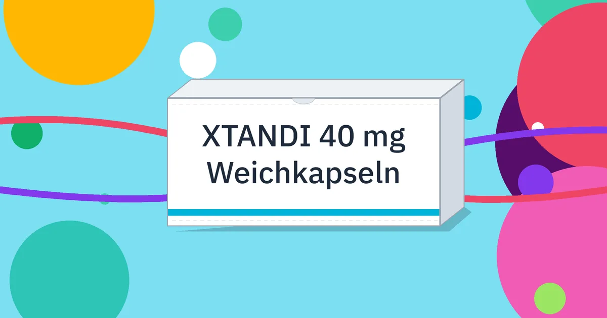Symbolbild: Packung mit der Aufschrift XTANDI 40 mg Weichkapseln (PZN 10315851) – Verfügbarkeit und Bezug in Apotheken in Frankfurt am Main