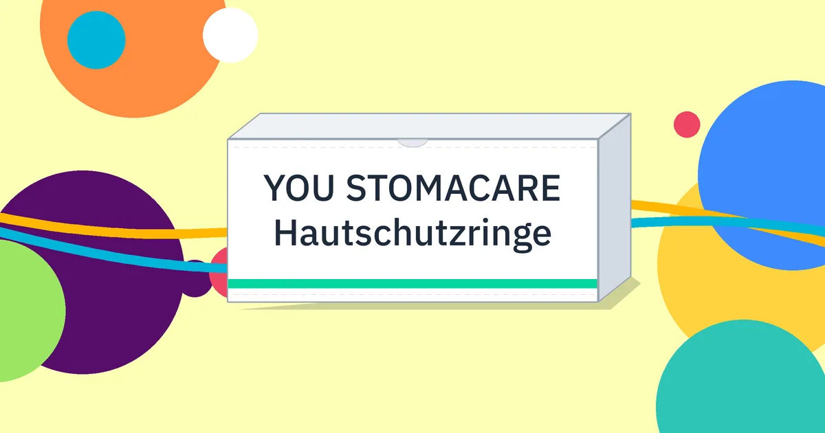 Symbolbild: Packung mit der Aufschrift YOU STOMACARE Hautschutzringe (PZN 17894390) – Verfügbarkeit und Bezug in Apotheken in Frankfurt am Main