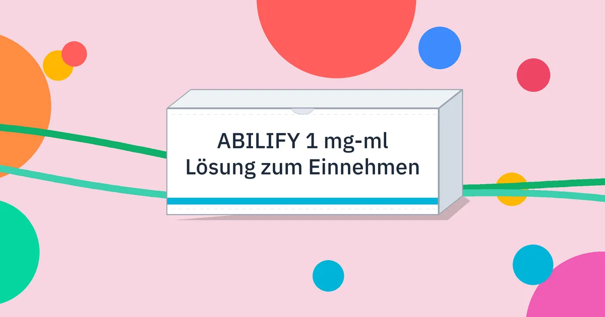Symbolbild: Packung mit der Aufschrift ABILIFY 1 mg-ml Lösung zum Einnehmen (PZN 07605031) – Verfügbarkeit und Bezug in Apotheken in Frankfurt am Main