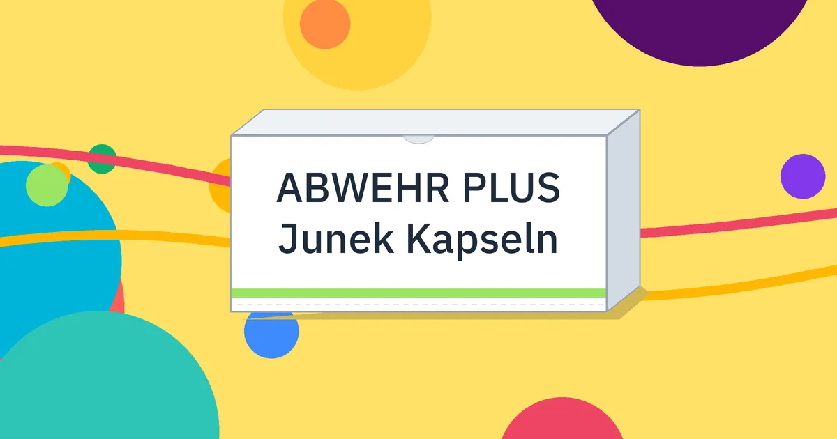 Symbolbild: Packung mit der Aufschrift ABWEHR PLUS Junek Kapseln (PZN 10556419) – Verfügbarkeit und Bezug in Apotheken in Frankfurt am Main