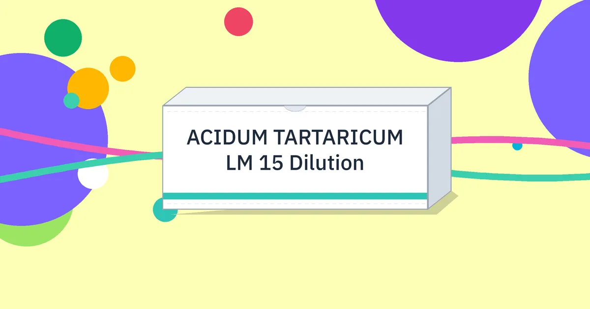 Symbolbild: Packung mit der Aufschrift ACIDUM TARTARICUM LM 15 Dilution (PZN 13286742) – Verfügbarkeit und Bezug in Apotheken in Frankfurt am Main