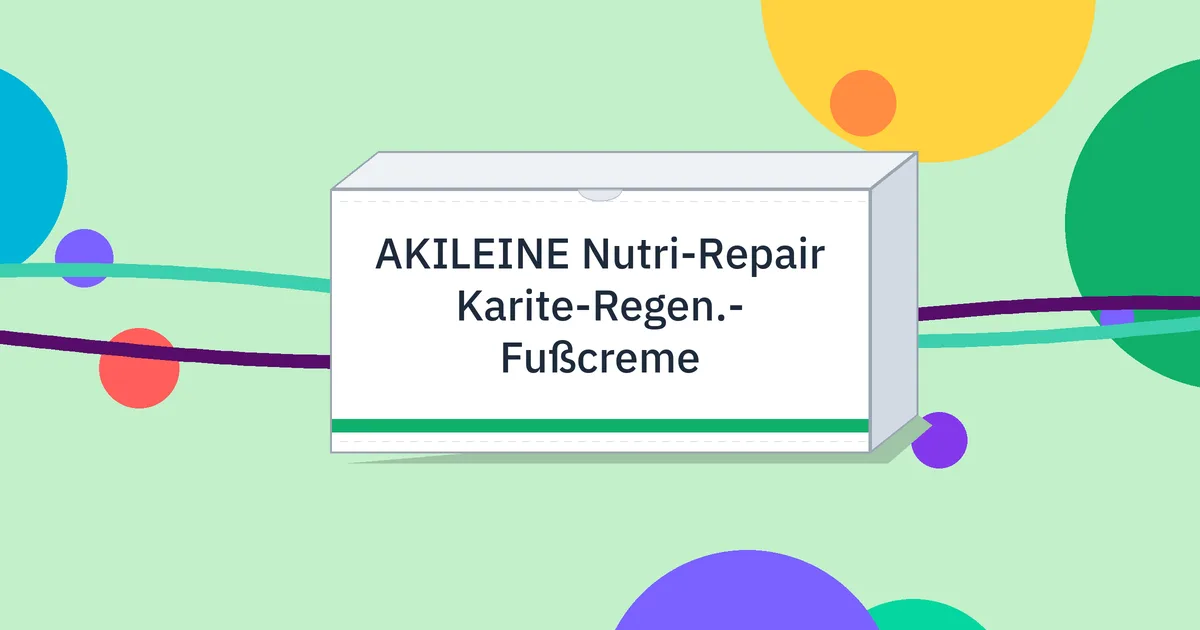 Symbolbild: Packung mit der Aufschrift AKILEINE Nutri-Repair Karite-Regen.-Fußcreme (PZN 00392833) – Verfügbarkeit und Bezug in Apotheken in Frankfurt am Main