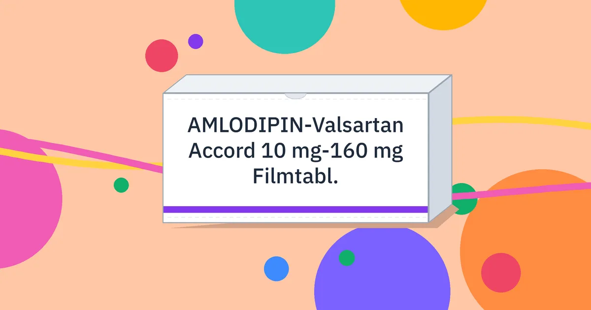 Symbolbild: Packung mit der Aufschrift AMLODIPIN-Valsartan Accord 10 mg-160 mg Filmtabl. (PZN 17844558) – Verfügbarkeit und Bezug in Apotheken in Frankfurt am Main