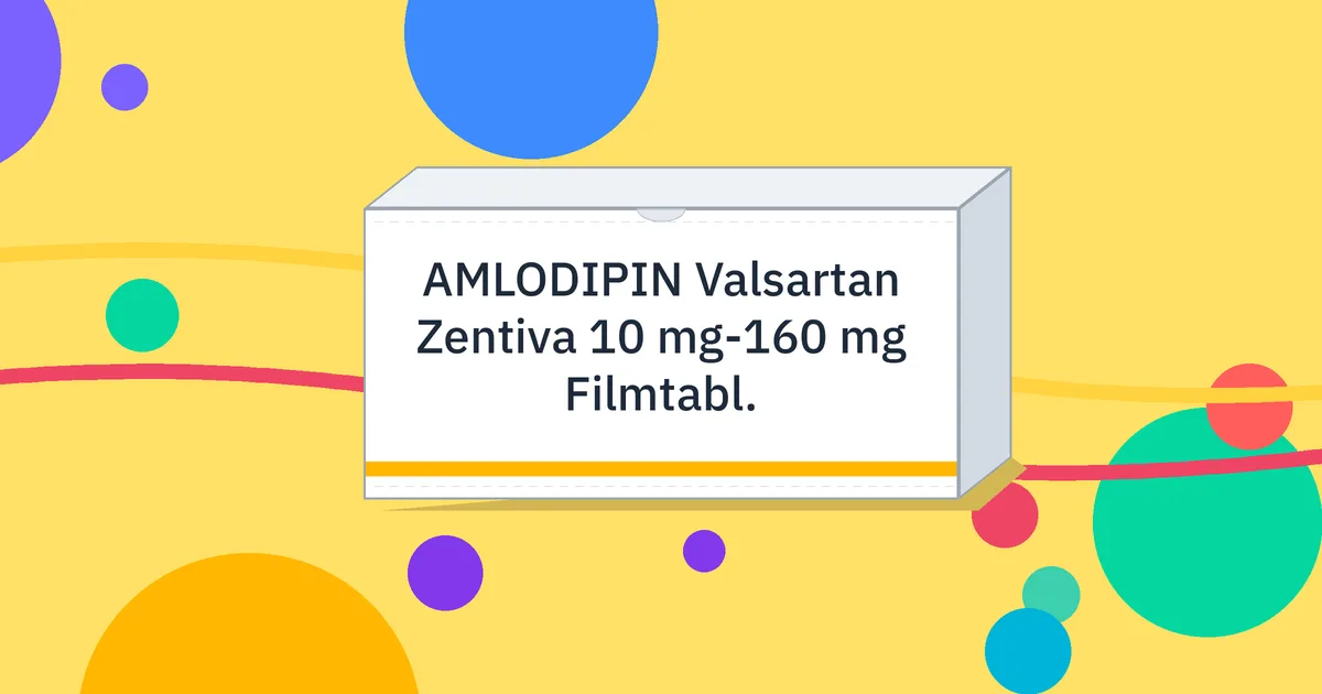 Symbolbild: Packung mit der Aufschrift AMLODIPIN Valsartan Zentiva 10 mg-160 mg Filmtabl. (PZN 13834971) – Verfügbarkeit und Bezug in Apotheken in Frankfurt am Main
