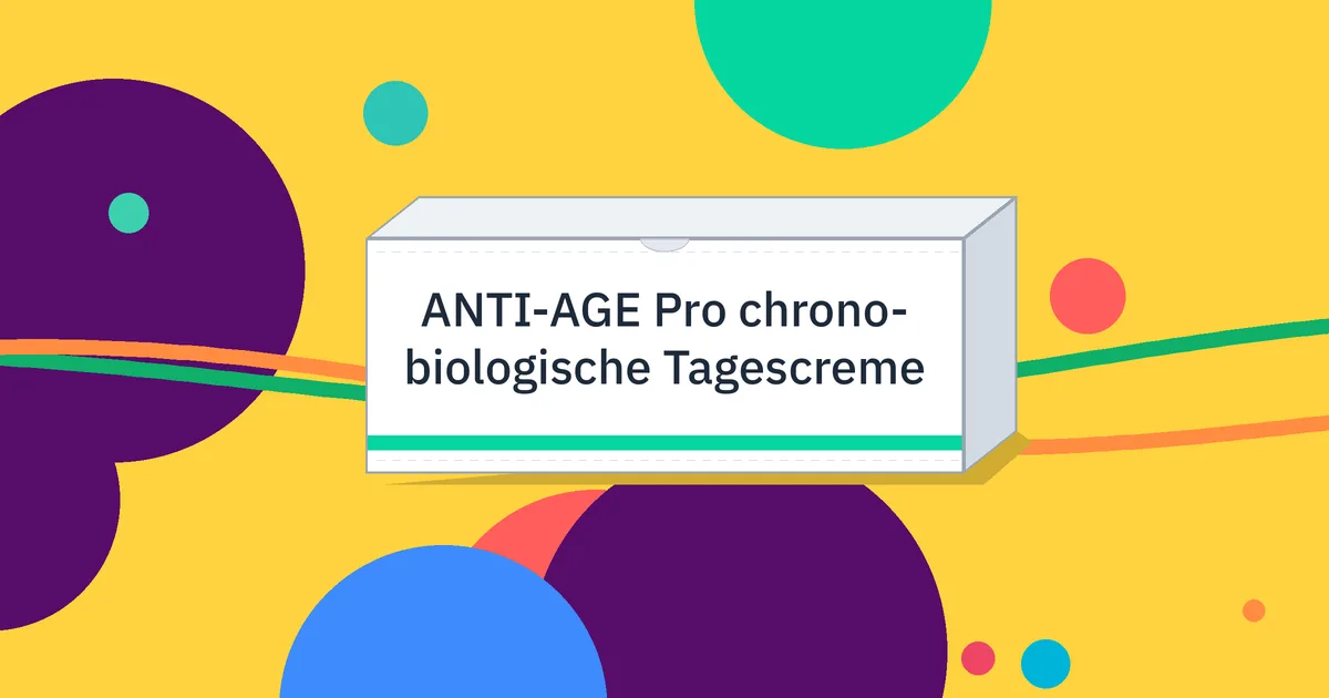 Symbolbild: Packung mit der Aufschrift ANTI-AGE Pro chrono-biologische Tagescreme (PZN 16600392) – Verfügbarkeit und Bezug in Apotheken in Frankfurt am Main