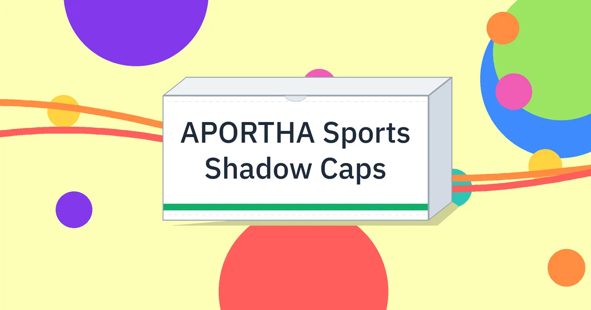 Symbolbild: Packung mit der Aufschrift APORTHA Sports Shadow Caps (PZN 17573131) – Verfügbarkeit und Bezug in Apotheken in Frankfurt am Main