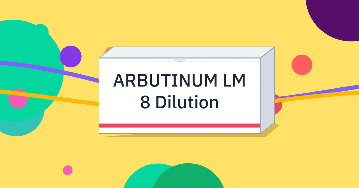Symbolbild: Packung mit der Aufschrift ARBUTINUM LM 8 Dilution (PZN 13386490) – Verfügbarkeit und Bezug in Apotheken in Frankfurt am Main