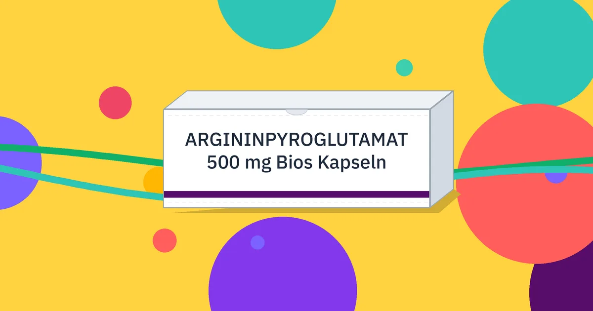 Symbolbild: Packung mit der Aufschrift ARGININPYROGLUTAMAT 500 mg Bios Kapseln (PZN 10523319) – Verfügbarkeit und Bezug in Apotheken in Frankfurt am Main