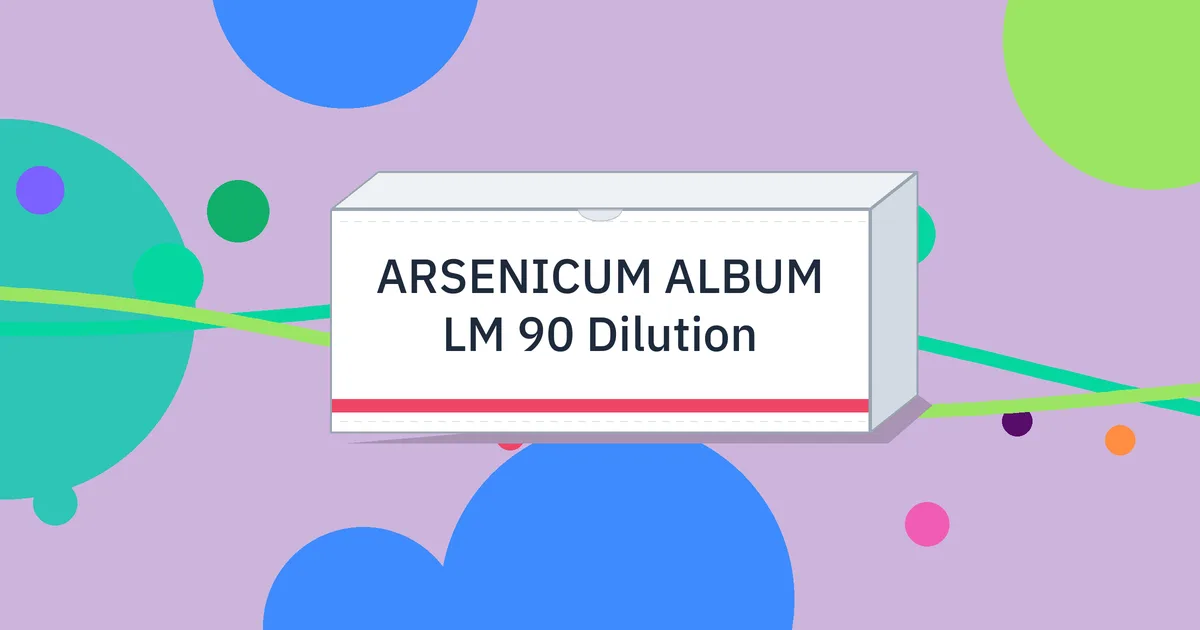 Symbolbild: Packung mit der Aufschrift ARSENICUM ALBUM LM 90 Dilution (PZN 12771139) – Verfügbarkeit und Bezug in Apotheken in Frankfurt am Main