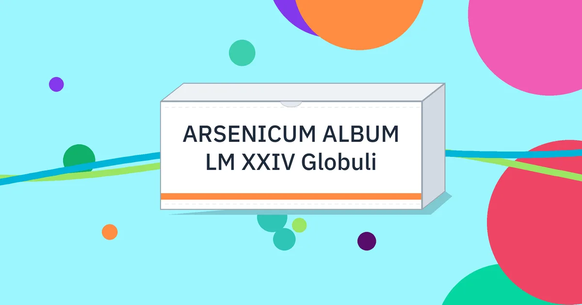 Symbolbild: Packung mit der Aufschrift ARSENICUM ALBUM LM XXIV Globuli (PZN 02676859) – Verfügbarkeit und Bezug in Apotheken in Frankfurt am Main