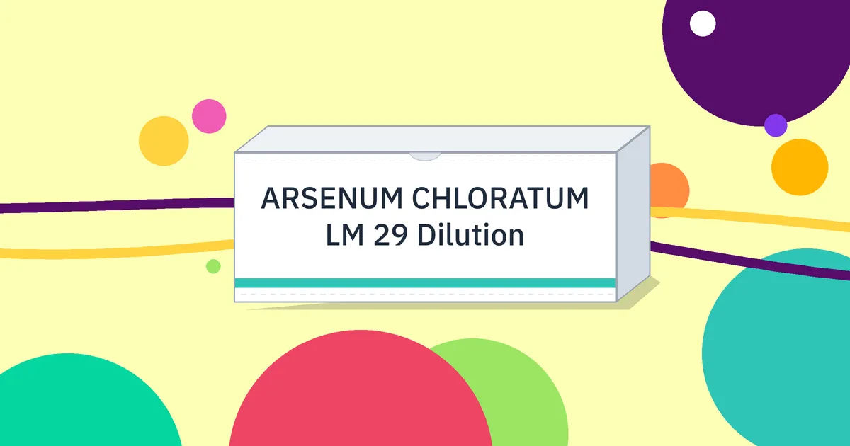 Symbolbild: Packung mit der Aufschrift ARSENUM CHLORATUM LM 29 Dilution (PZN 12771984) – Verfügbarkeit und Bezug in Apotheken in Frankfurt am Main