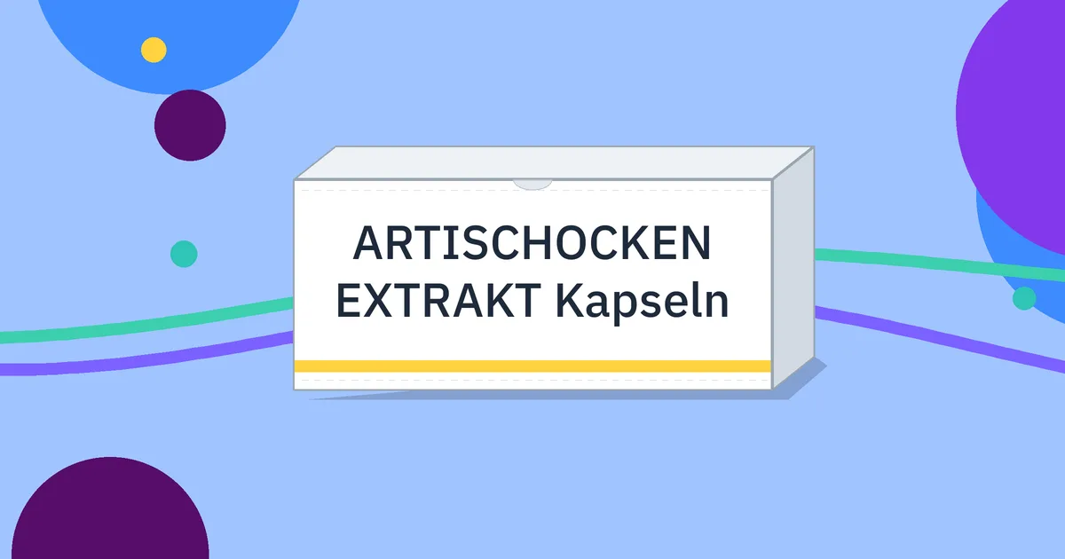 Symbolbild: Packung mit der Aufschrift ARTISCHOCKEN EXTRAKT Kapseln (PZN 11516557) – Verfügbarkeit und Bezug in Apotheken in Frankfurt am Main