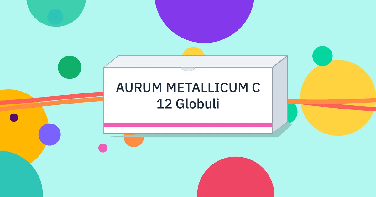 Symbolbild: Packung mit der Aufschrift AURUM METALLICUM C 12 Globuli (PZN 07160681) – Verfügbarkeit und Bezug in Apotheken in Frankfurt am Main