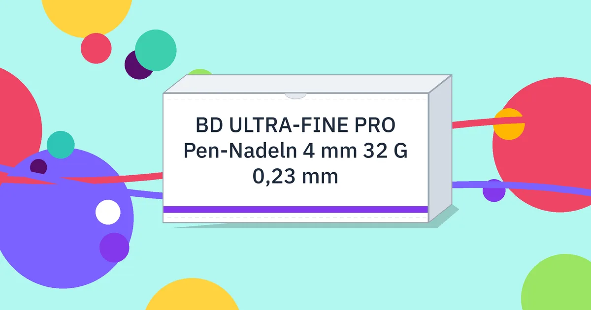 Symbolbild: Packung mit der Aufschrift BD ULTRA-FINE PRO Pen-Nadeln 4 mm 32 G 0,23 mm (PZN 17819098) – Verfügbarkeit und Bezug in Apotheken in Frankfurt am Main