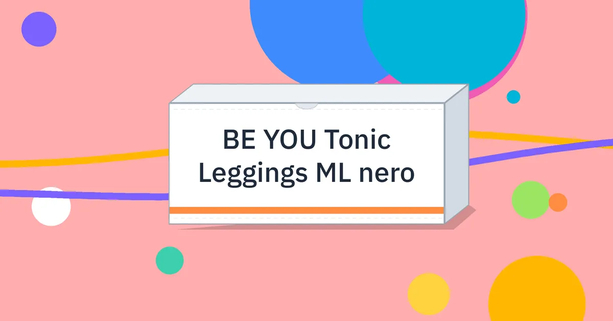 Symbolbild: Packung mit der Aufschrift BE YOU Tonic Leggings ML nero (PZN 18319593) – Verfügbarkeit und Bezug in Apotheken in Frankfurt am Main