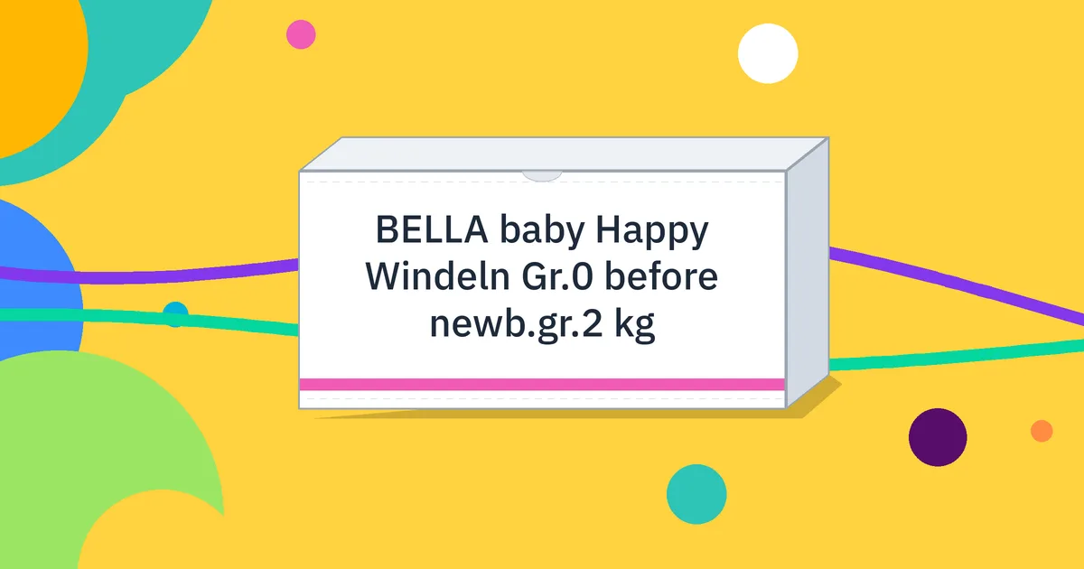 Symbolbild: Packung mit der Aufschrift BELLA baby Happy Windeln Gr.0 before newb.gr.2 kg (PZN 15210080) – Verfügbarkeit und Bezug in Apotheken in Frankfurt am Main