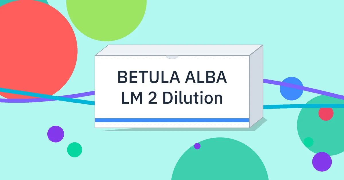 Symbolbild: Packung mit der Aufschrift BETULA ALBA LM 2 Dilution (PZN 12793684) – Verfügbarkeit und Bezug in Apotheken in Frankfurt am Main