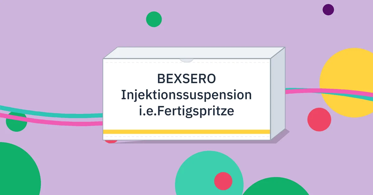 Symbolbild: Packung mit der Aufschrift BEXSERO Injektionssuspension i.e.Fertigspritze (PZN 17882748) – Verfügbarkeit und Bezug in Apotheken in Frankfurt am Main
