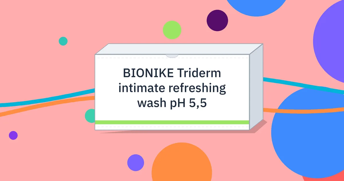 Symbolbild: Packung mit der Aufschrift BIONIKE Triderm intimate refreshing wash pH 5,5 (PZN 12534764) – Verfügbarkeit und Bezug in Apotheken in Frankfurt am Main